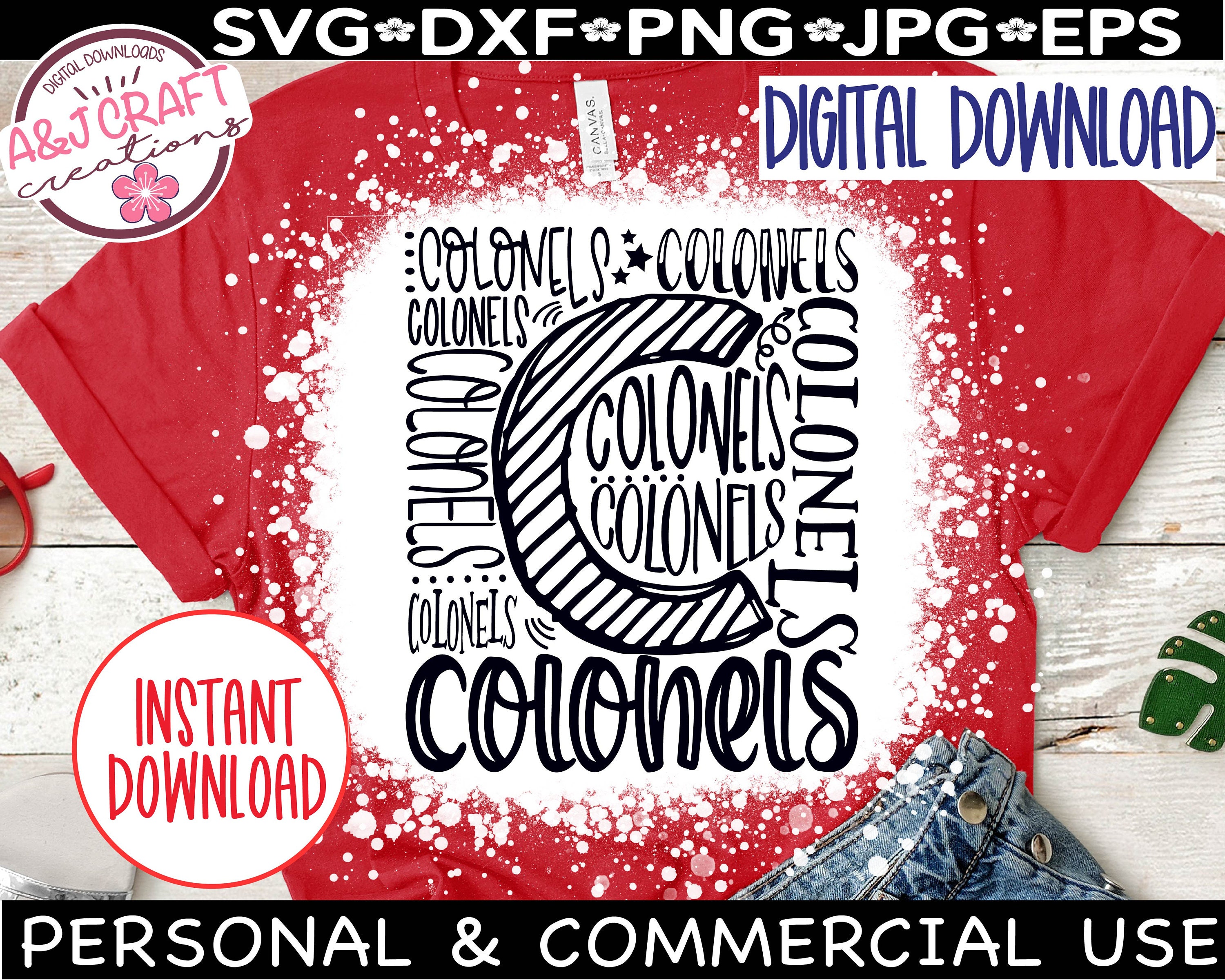 Colonels SVG, Colonels Football Svg, Colonels Png, Typography Svg ...