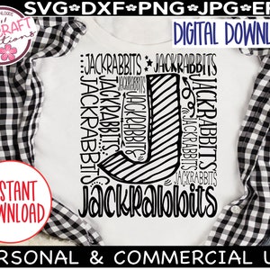 Jackrabbits SVG, Jackrabbits Football Svg, Jackrabbits Typography ...