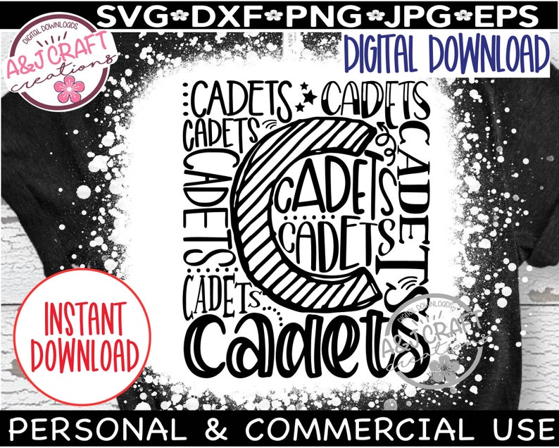 Cadets SVG Cadets Football Svg Cadets Typography Svg Cadets - Etsy