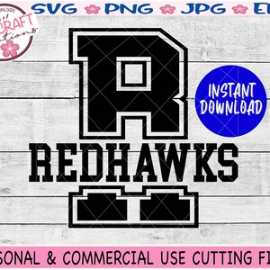 Redhawks SVG Redhawks Football svg Redhawks Cheer svg | Etsy