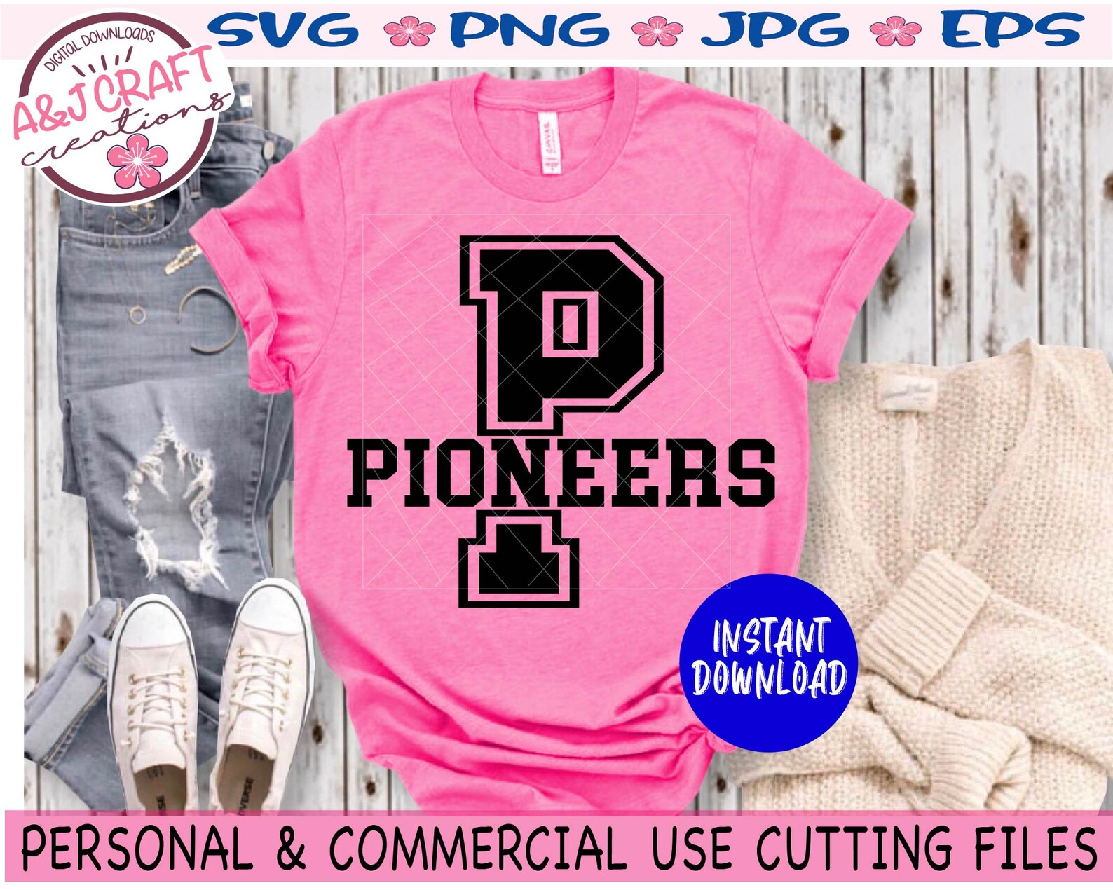 PIONEERS SVG Pioneers Football Svg Pioneers Cheer Svg | Etsy