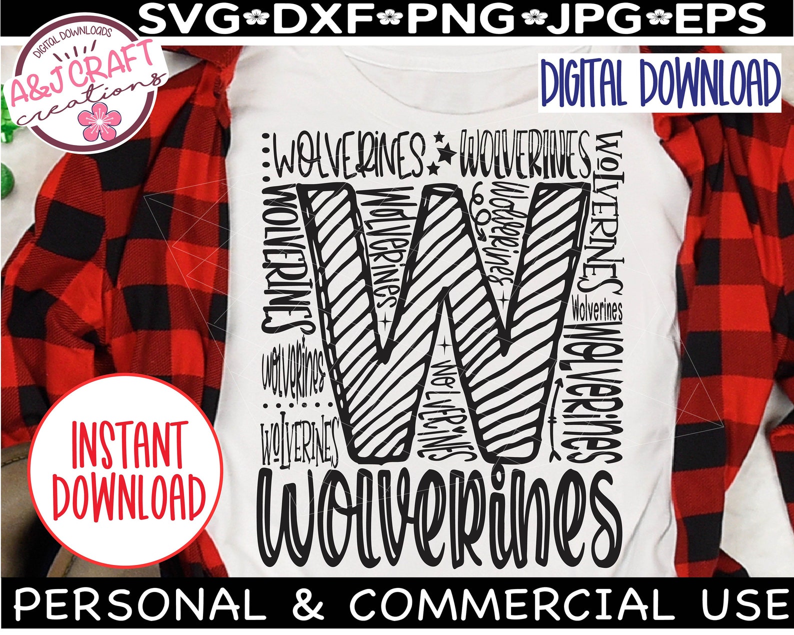 Wolverines SVG Wolverines Typography Svg Wolverines Football - Etsy