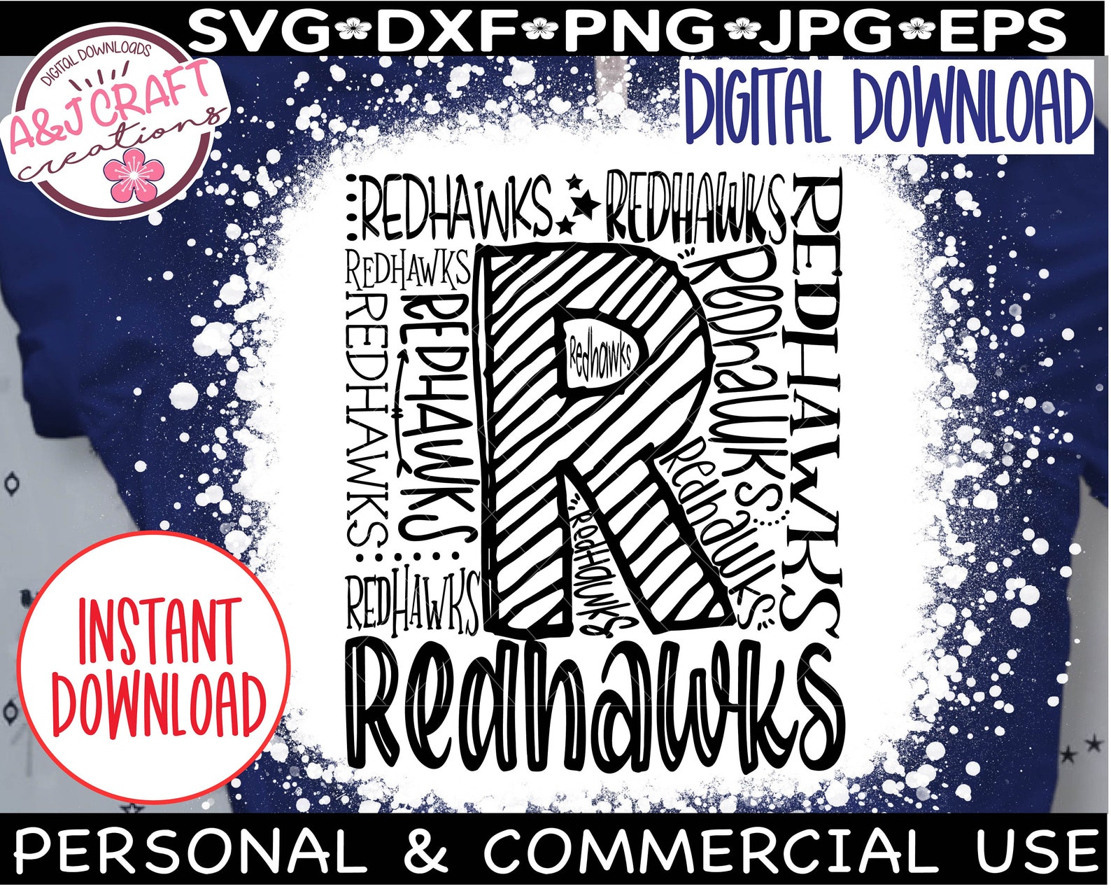Redhawks SVG, Go Redhawks Svg, Redhawks Typography Svg, Redhawks ...