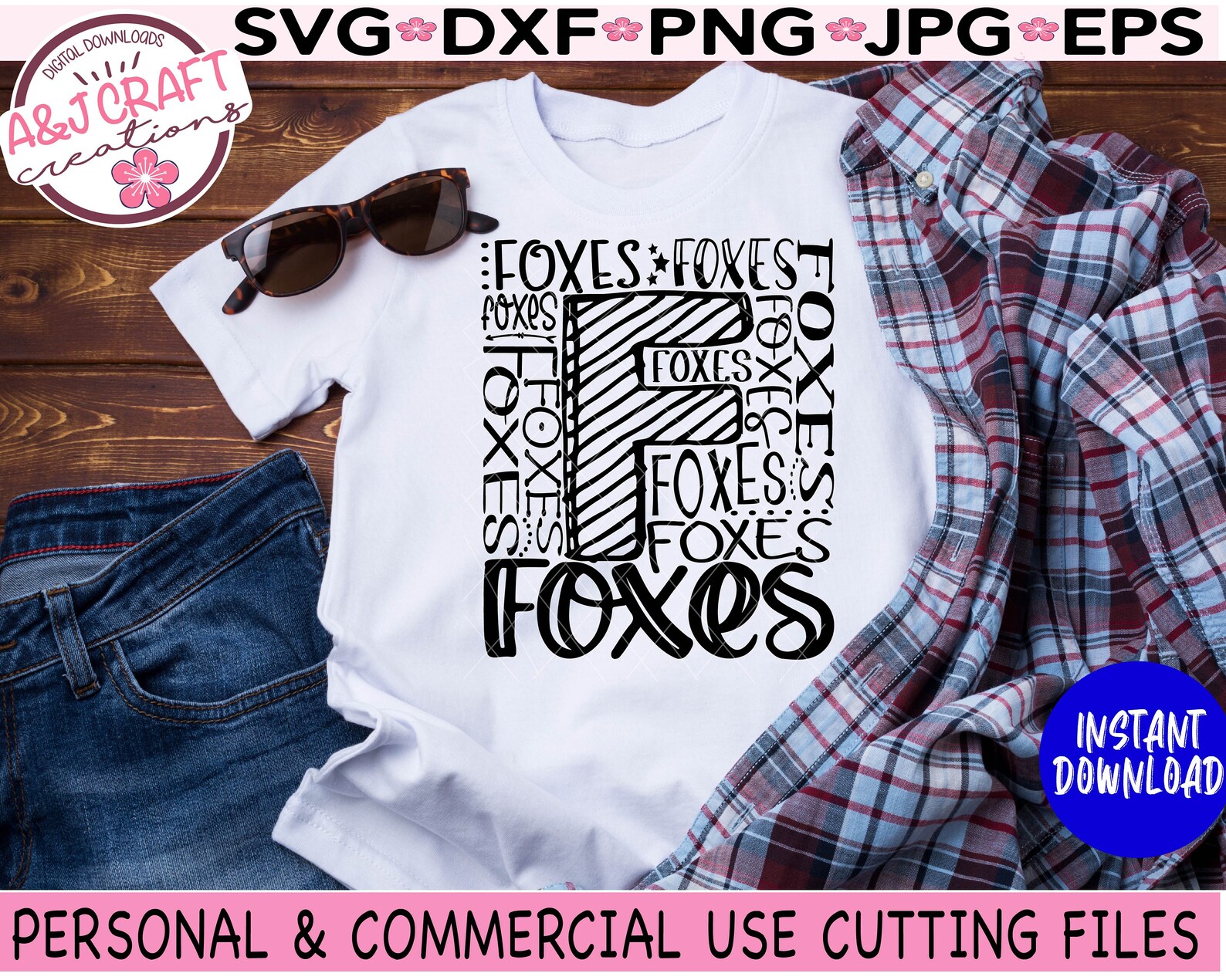 FOXES Typography SVG Foxes Football Svg Foxes Fan Png | Etsy