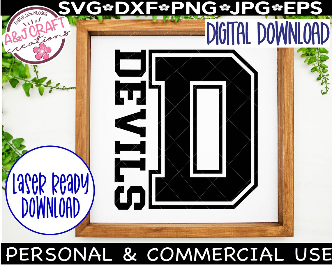 Devils SVG Devils Football Svg Devils Volleyball Svg Devils - Etsy