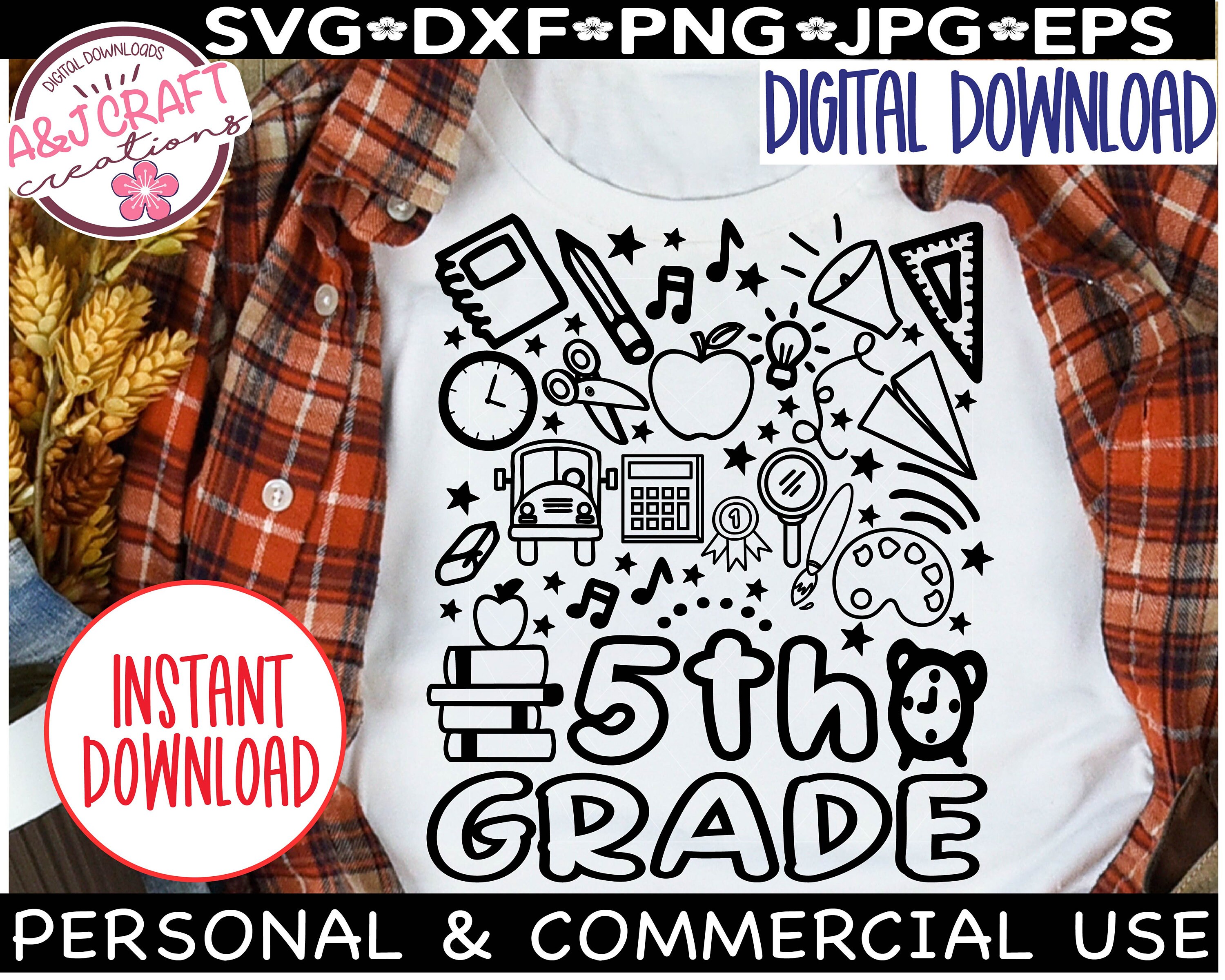 5th Grade Teacher Svg 5th Grade Svg Fifth Grade Svg Fifth - Etsy