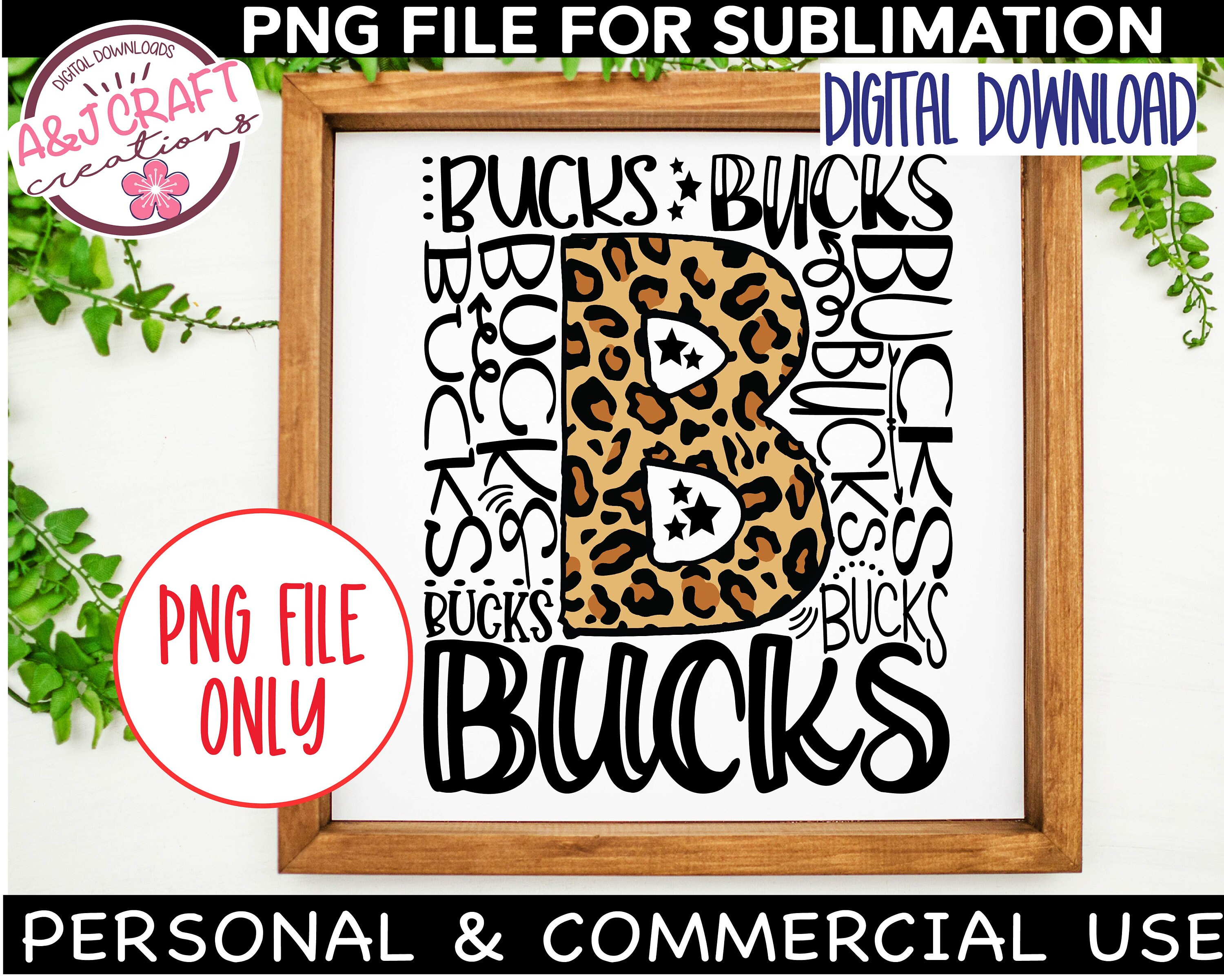 Bucks Leopard Print PNG Bucks Sublimation Design Bucks - Etsy Australia