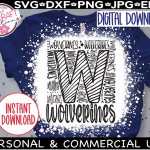 Wolverines SVG Wolverines Typography Svg Wolverines Football - Etsy