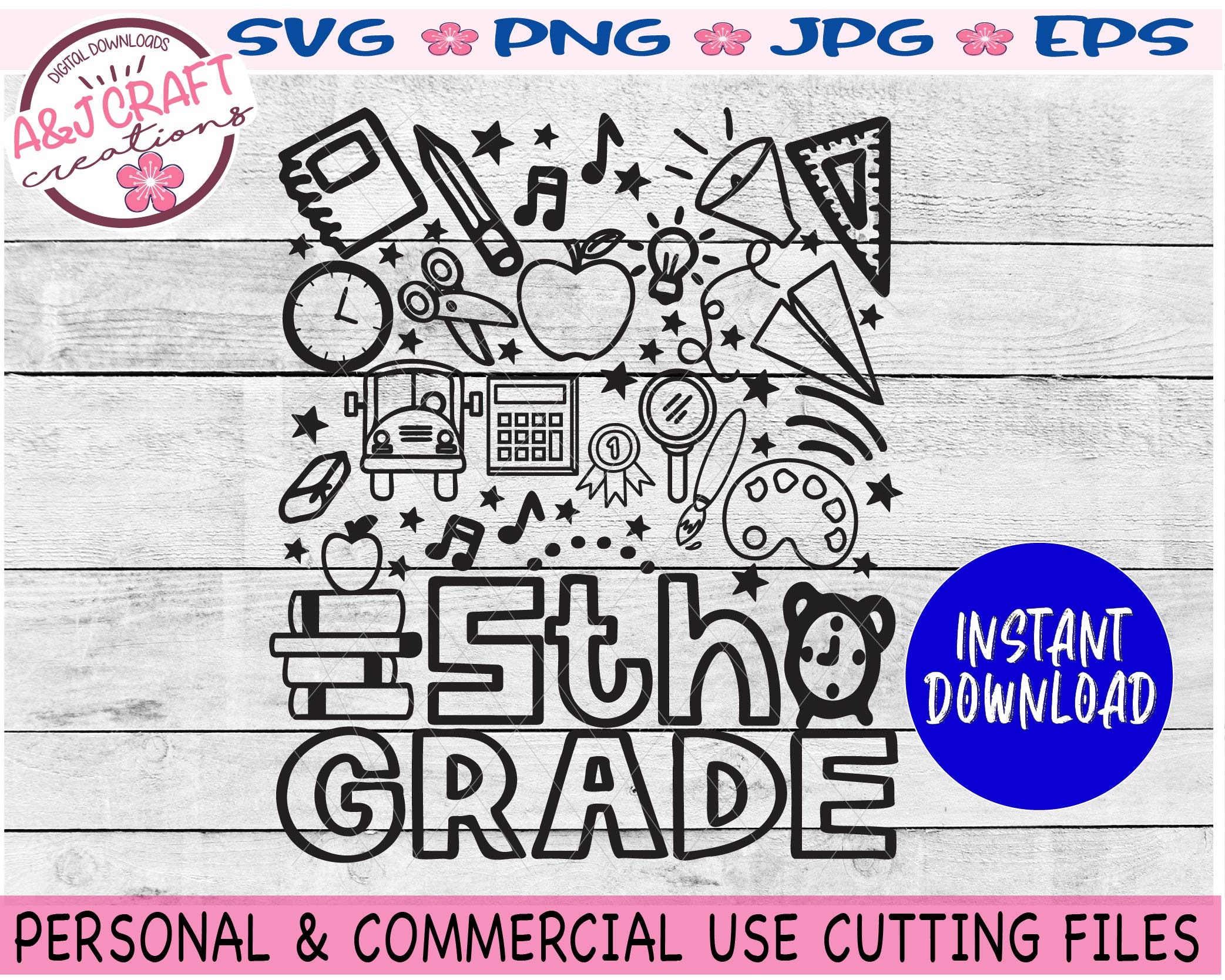 5th Grade Teacher Svg 5th Grade Svg Fifth Grade Svg Fifth | Etsy