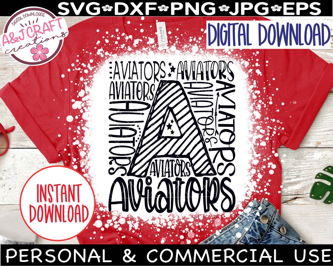 AVIATORS SVG, Aviators Png, Aviators Wall Art, Typography Svg, School ...