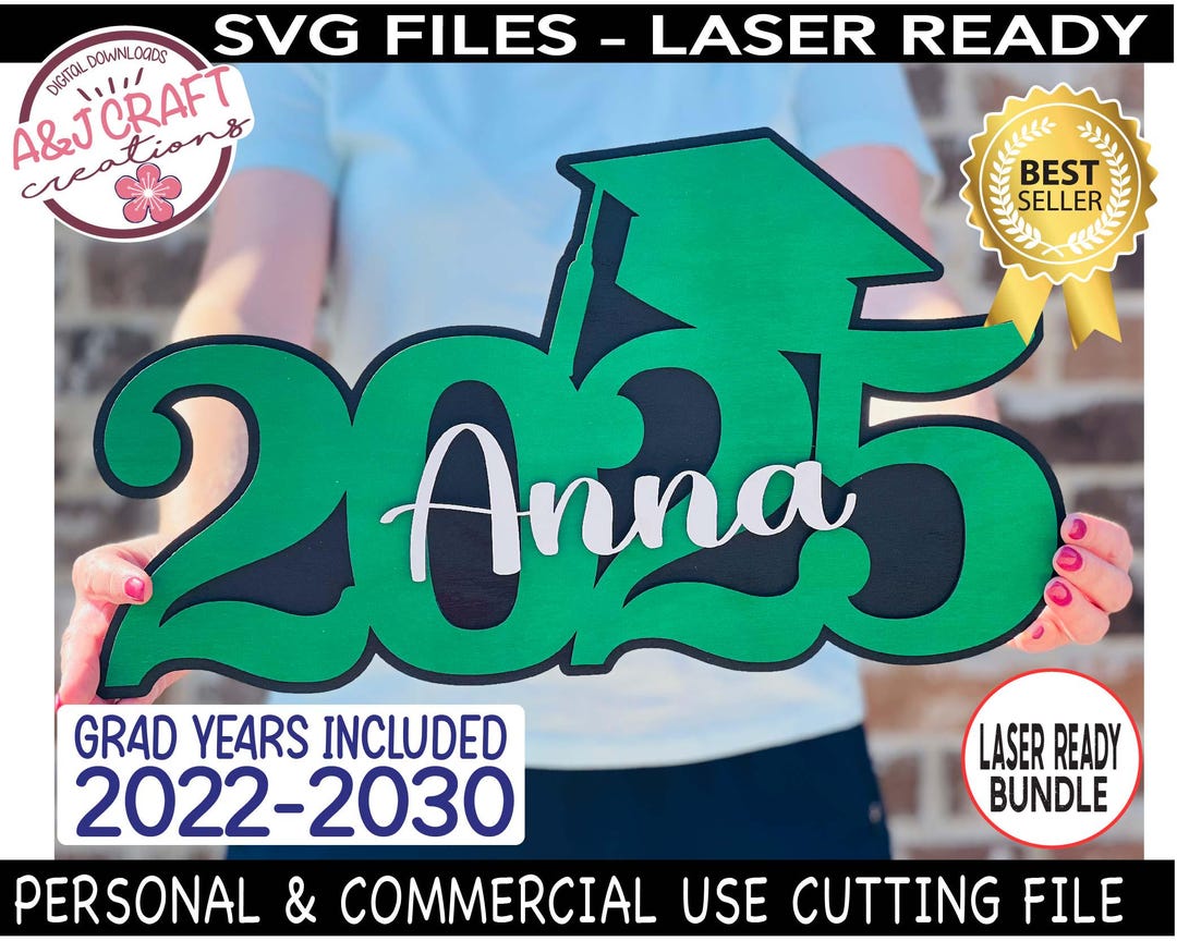 Graduation Photo Prop Svg, Graduation Laser Cut File, 2025 Graduation ...