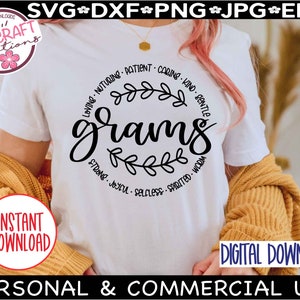 Grams Svg, Grandma Svg, Best Grandma Svg, Grandma Mothers Day Svg ...
