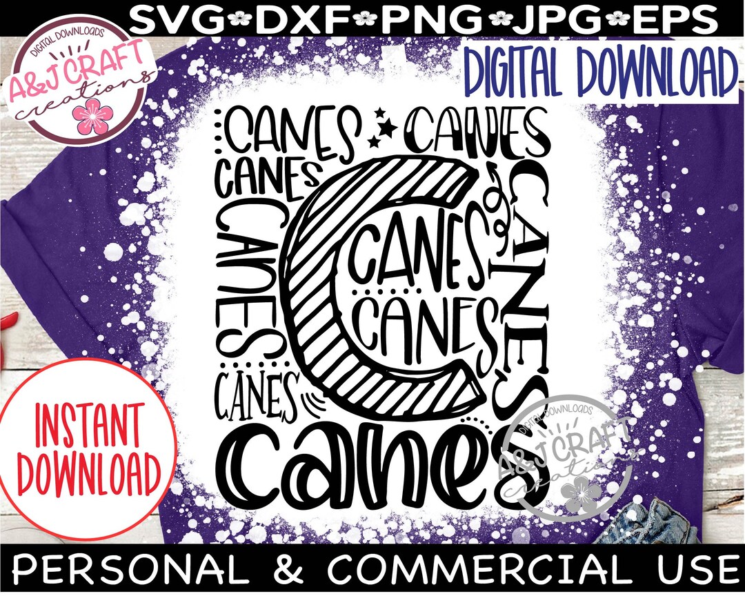 Canes SVG, Canes Typography Svg, Canes Baseball, Canes Team, Canes ...