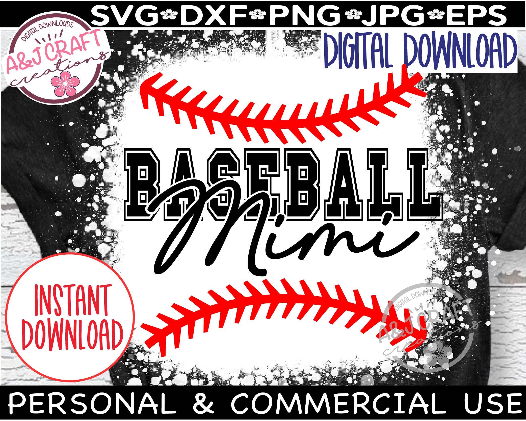 Baseball Mimi SVG, Baseball Mimi Design, Baseball Mimi SVG, Baseball ...