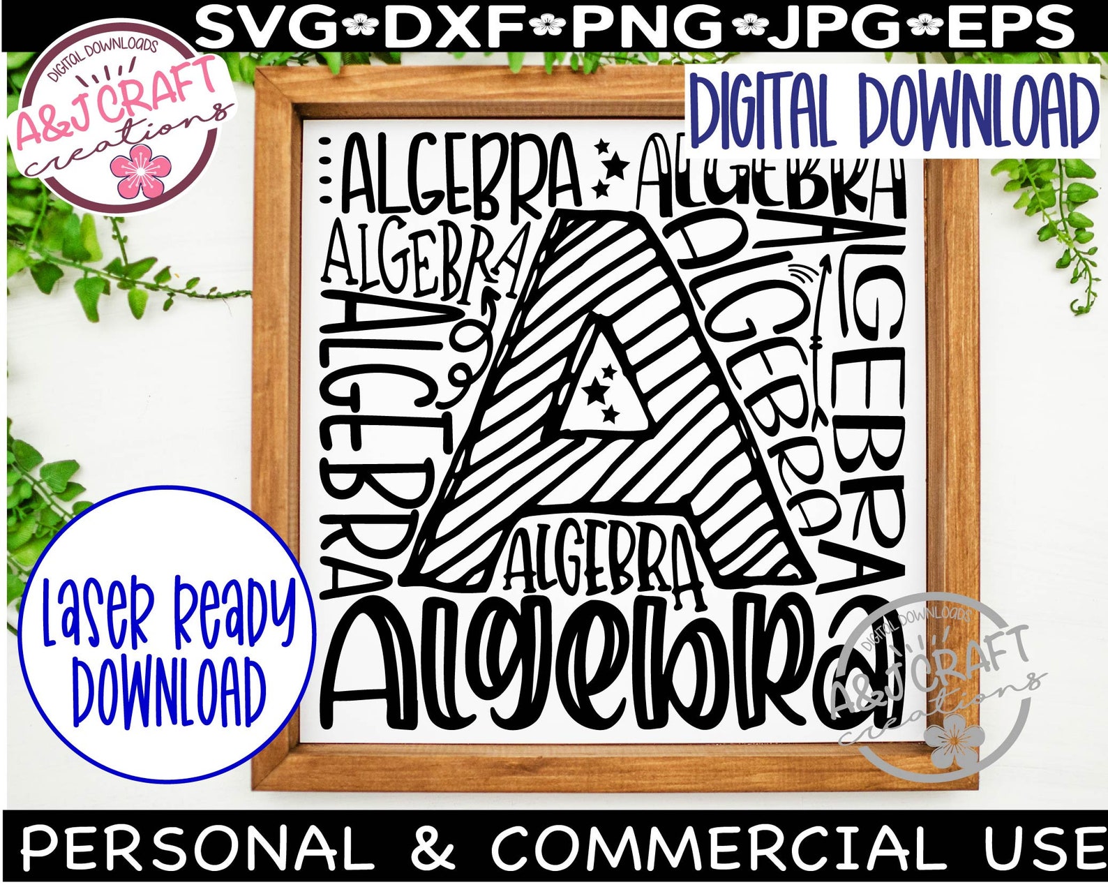 Algebra Svg, Algebra Typography Svg, Algebra Teacher Svg, Algebra ...
