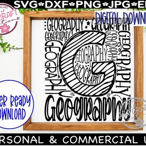 Geography Svg, Geography Typography Svg, Geography Teacher Svg ...