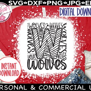 WOLVES Typography SVG, Wolves Basketball Svg, Wolves Svg, Wolves School ...