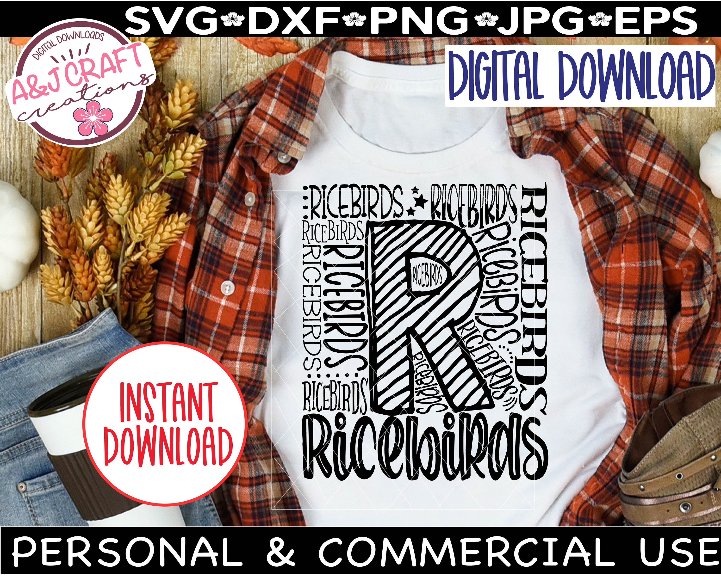 RICEBIRDS Typography SVG Ricebirds Football Svg Ricebirds - Etsy