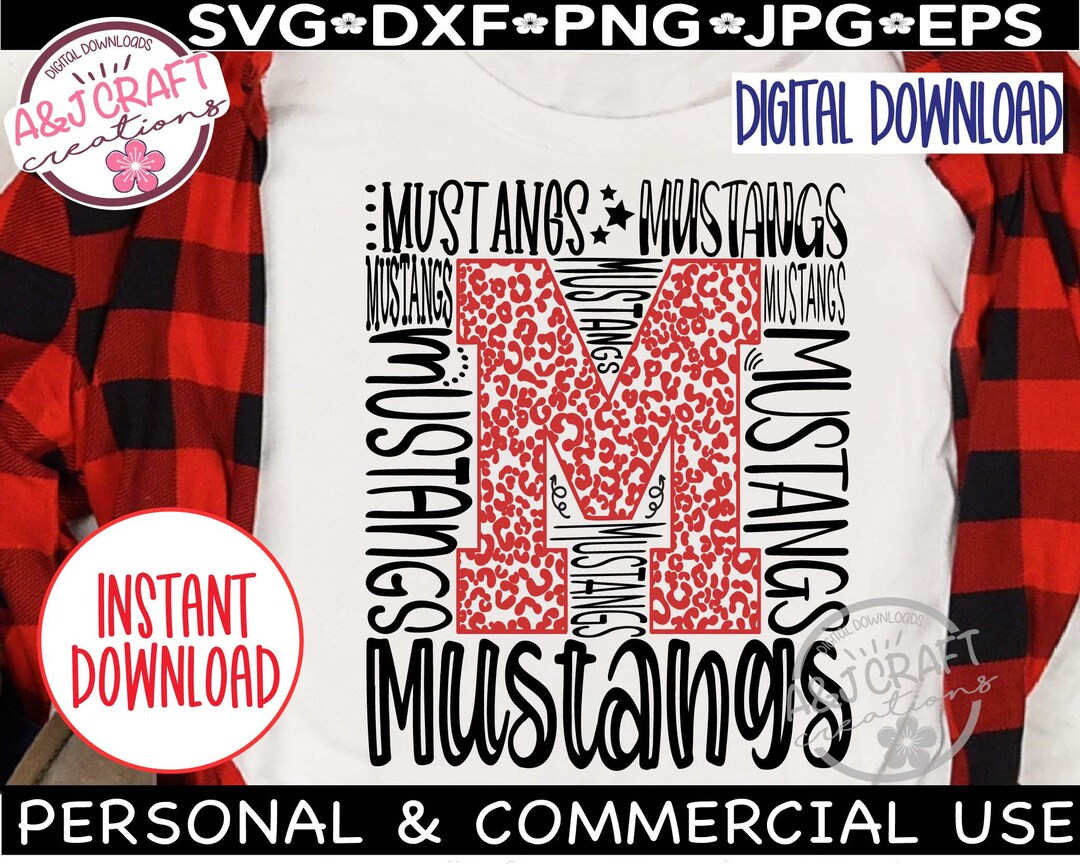 Mustangs SVG, School Spirit Shirt Design, Football Cheer Volleyball SVG ...