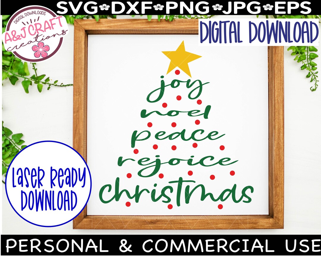 Christmas Word Art SVG, Christmas Word Tree SVG, Christmas Tree SVG ...