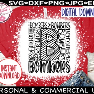 BOMBERS SVG, Bombers Baseball Svg, Bombers Basketball Svg, Bombers ...