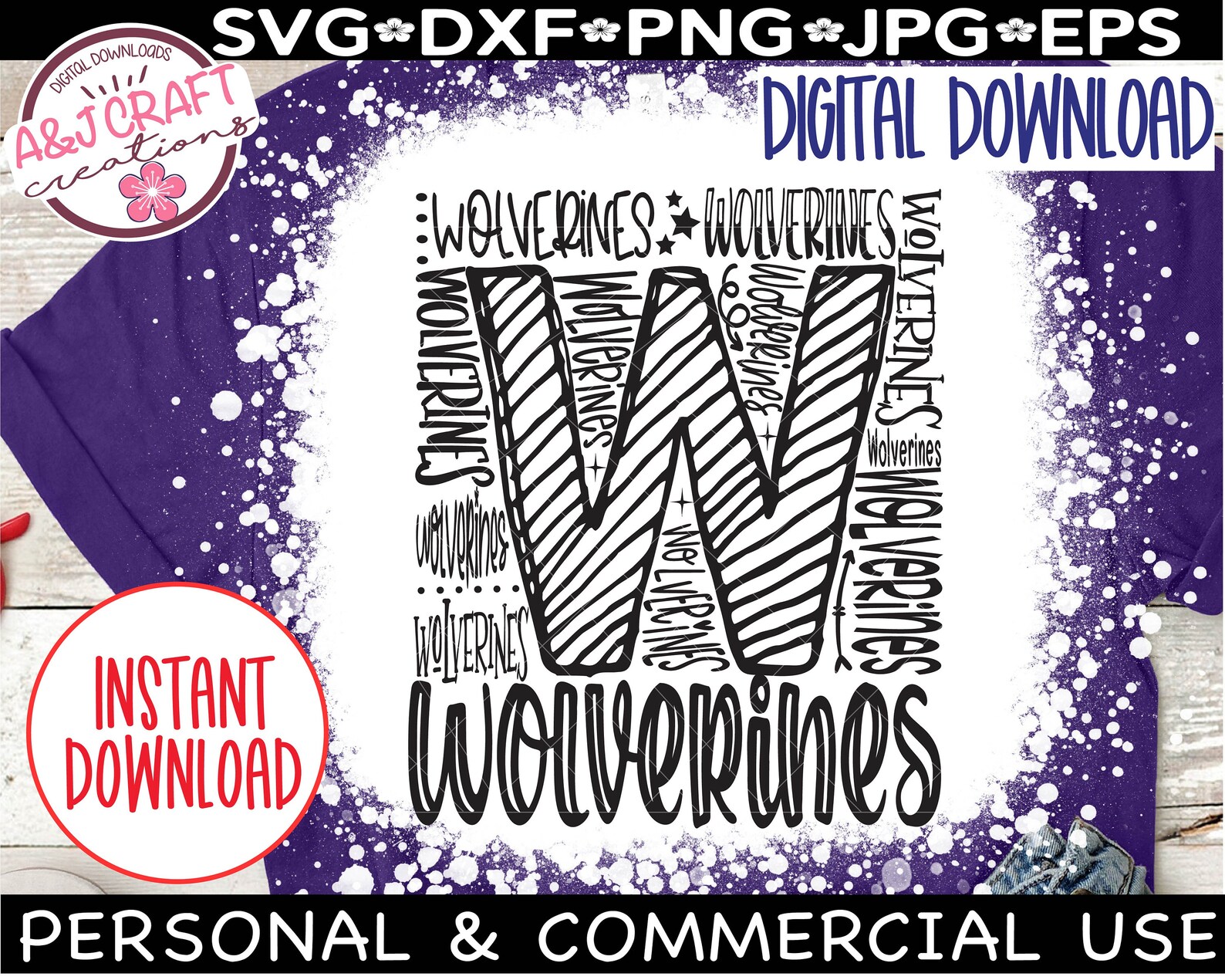 Wolverines SVG, Wolverines Typography Svg, Wolverines Football Svg ...