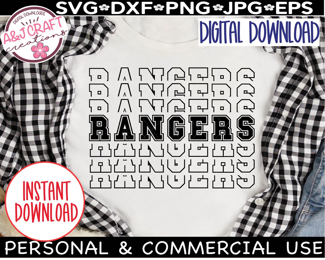 Rangers Svg Rangers School Spirit Svg Rangers Baseball SVG - Etsy