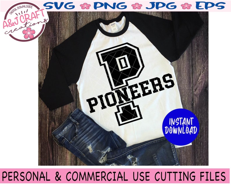 PIONEERS SVG Pioneers Football Svg Pioneers Cheer Svg | Etsy
