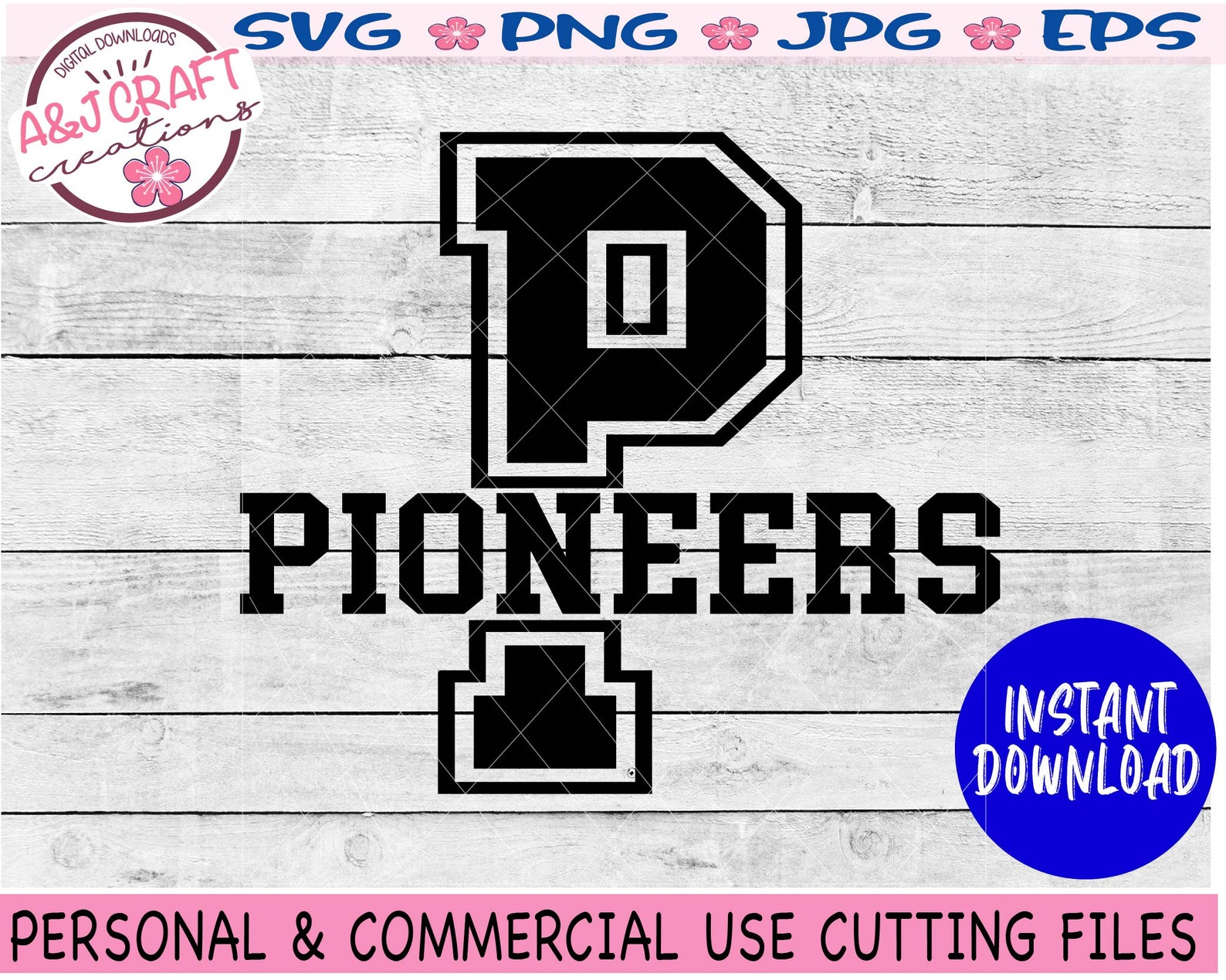 PIONEERS SVG Pioneers Football Svg Pioneers Cheer Svg | Etsy