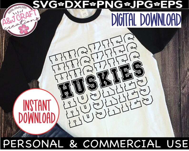 HUSKIES SVG, Huskies Spirit Shirt Svg, Huskies Cheer Svg, Huskies Cheer ...