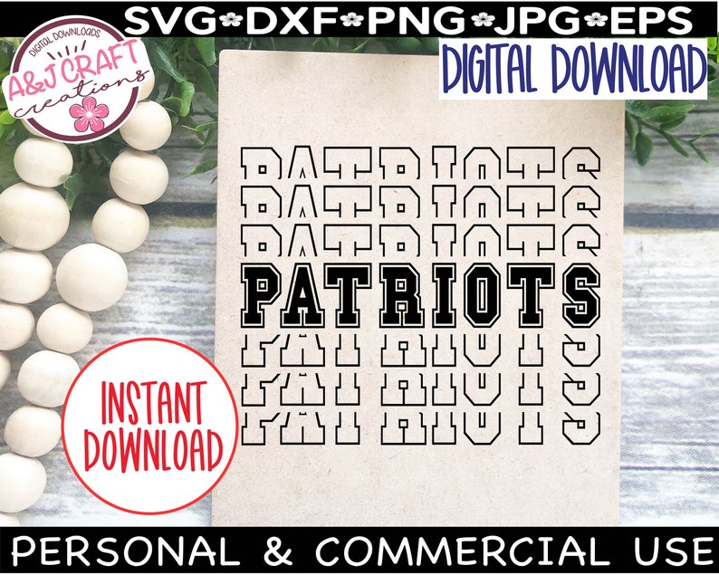 Patriots Svg Patriots Football SVG Patriots Mascot Svg - Etsy