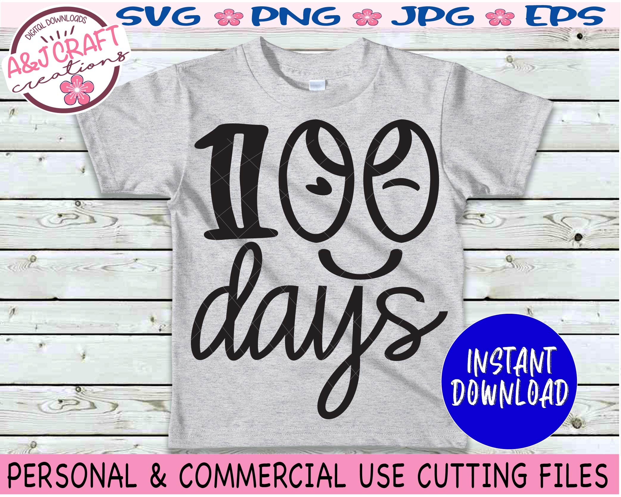 100 Days svg 100 Days of School svg Teacher 100 day svg | Etsy