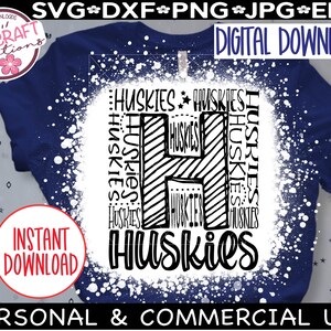 HUSKIES SVG, Huskies Football Svg, Huskies Typography Svg, Huskies Team ...