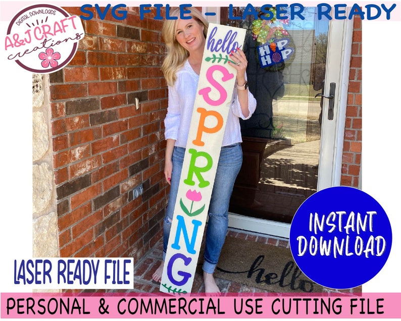 Spring and Summer Porch Signs SVG Digital Download Double - Etsy