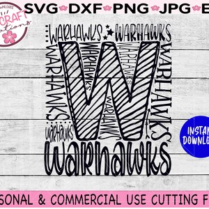 Warhawks SVG Warhawks Football svg Warhawks Volleyball png | Etsy