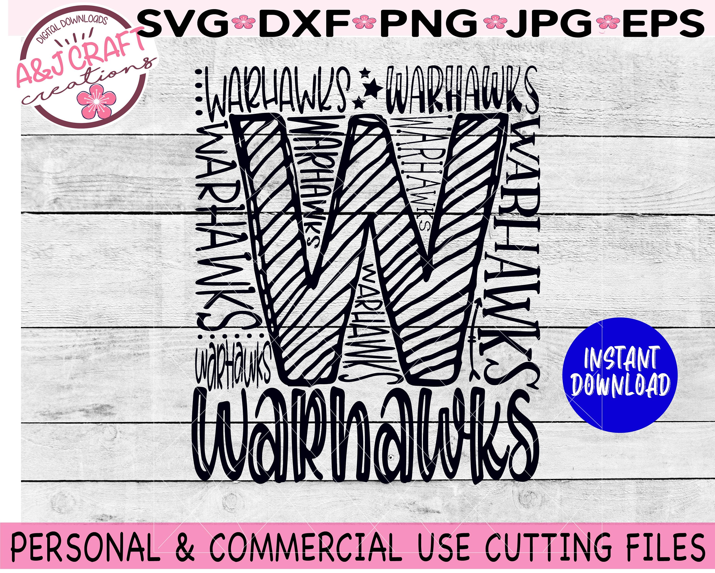 Warhawks SVG Warhawks Football svg Warhawks Volleyball png | Etsy
