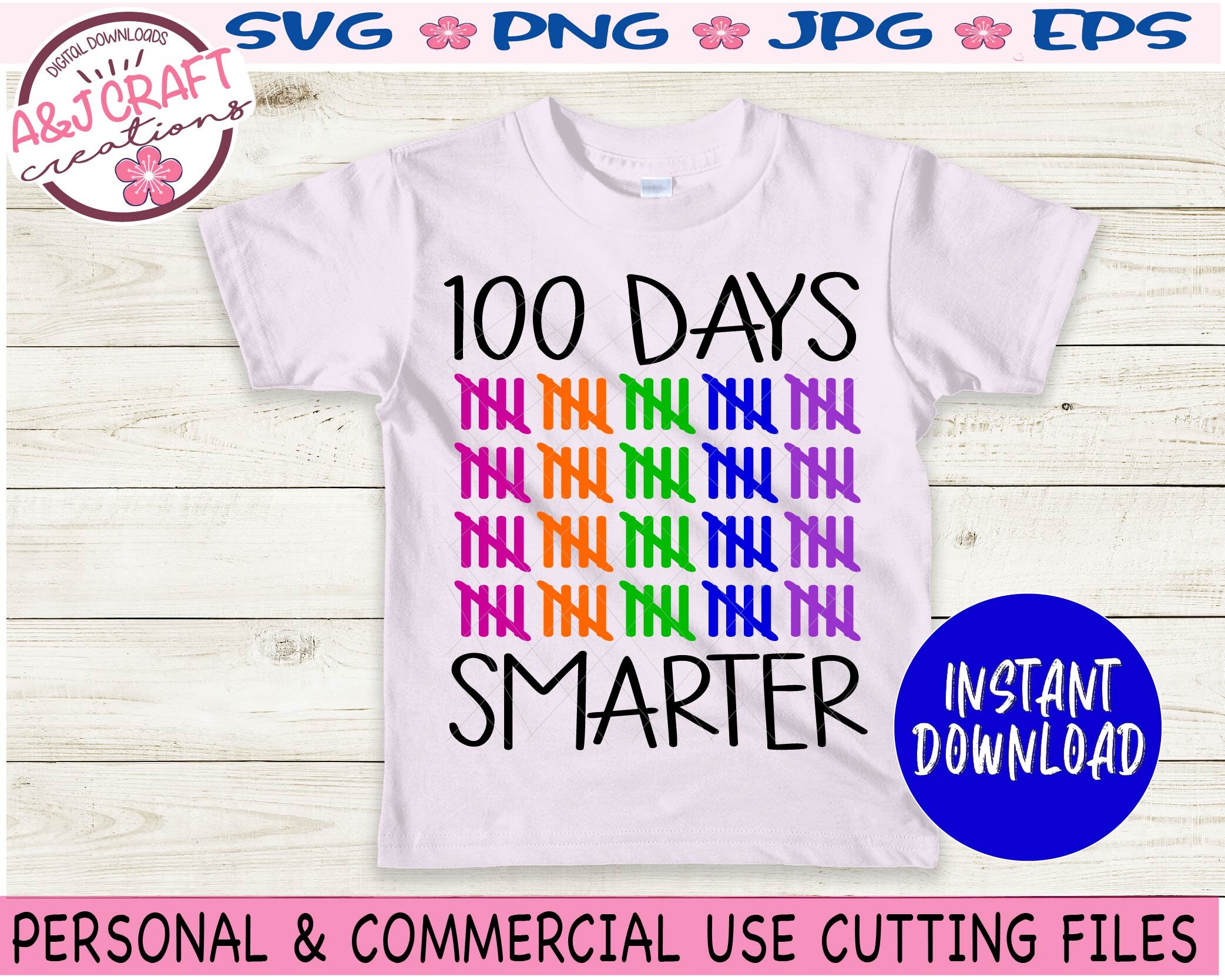 100 Days Smarter Svg 100 Days School svg 100th Day of School | Etsy