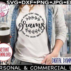 Grams Svg, Grandma Svg, Best Grandma Svg, Grandma Mothers Day Svg ...