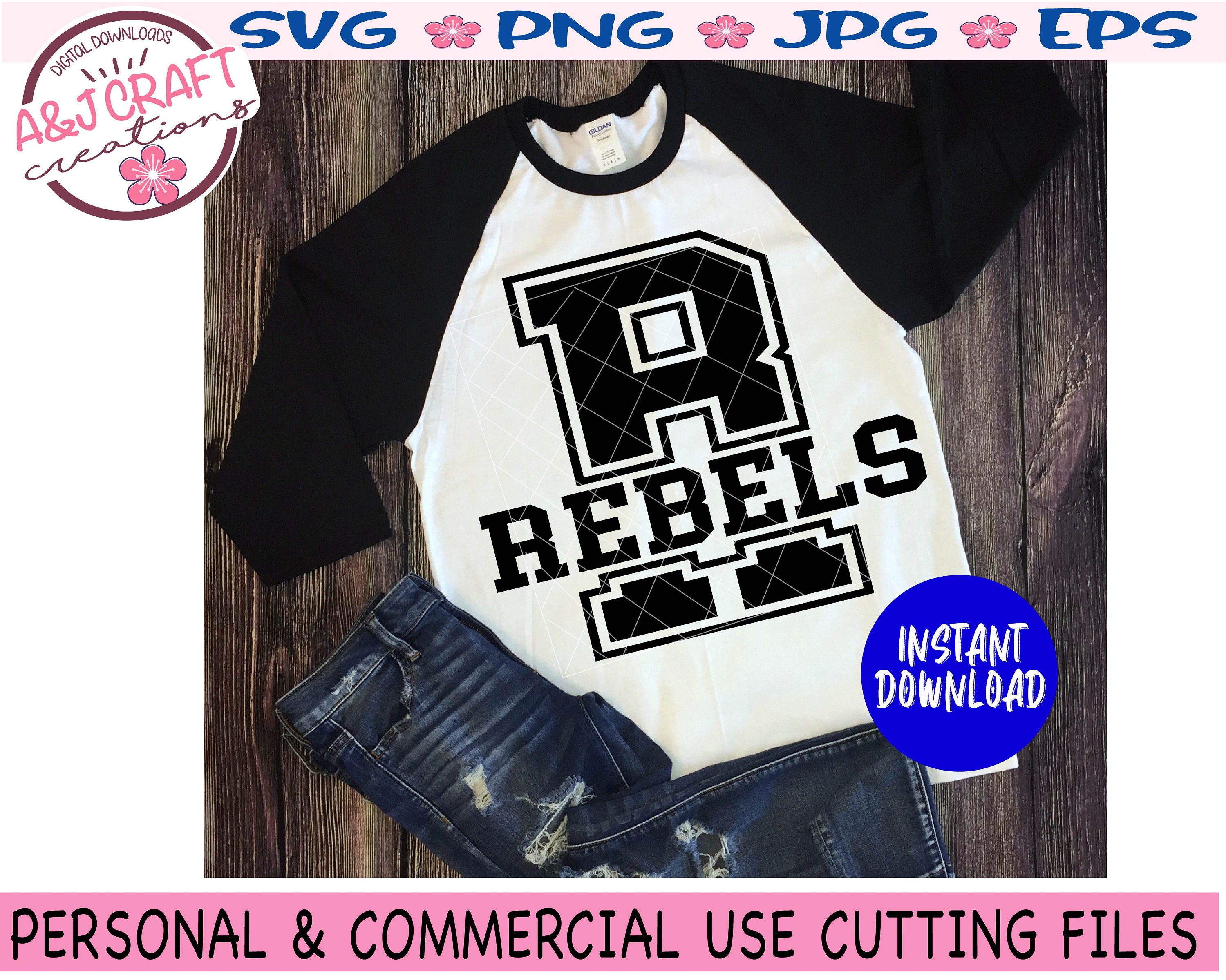 REBELS SVG Rebels Football Svg Rebels Cheer Svg Rebels - Etsy
