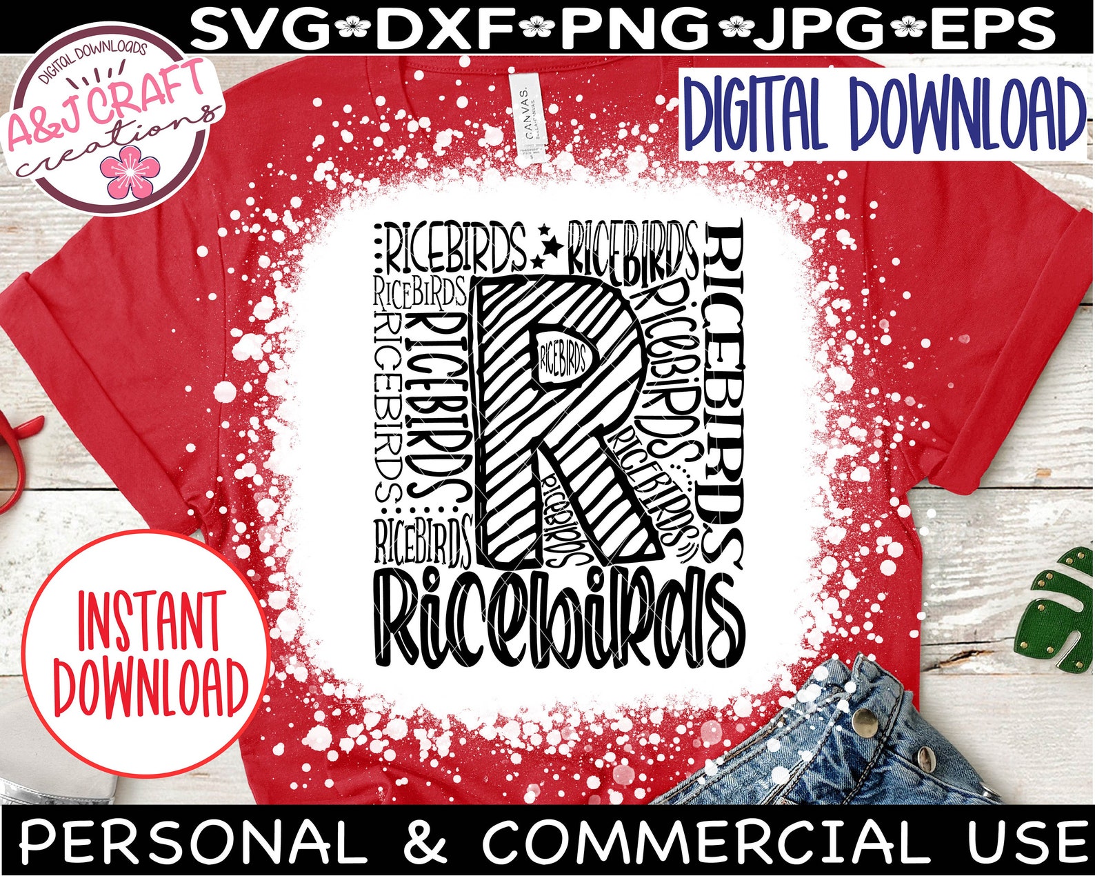 RICEBIRDS Typography SVG, Ricebirds Football Svg, Ricebirds Fan Png ...