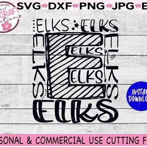 Elks SVG Elks Football Mom svg typography svg Elks Football | Etsy