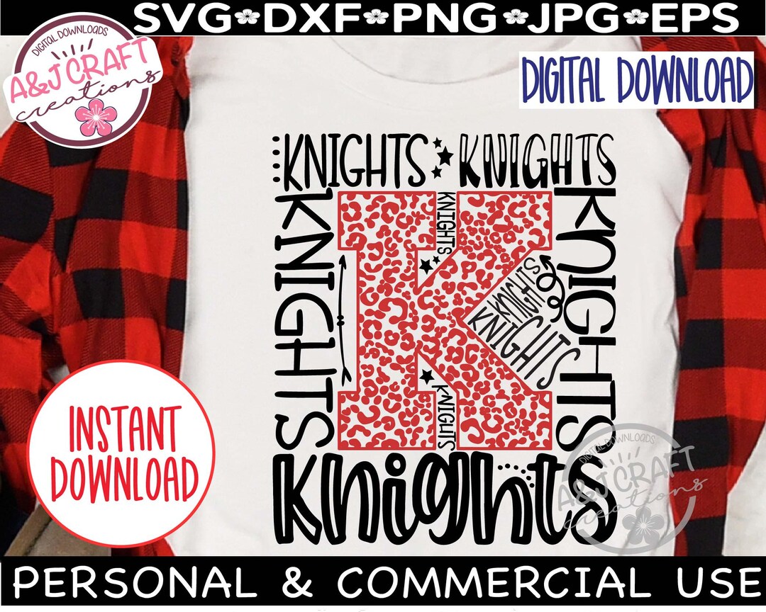 Knights SVG, School Spirit Shirt Design, Football Cheer Volleyball SVG ...