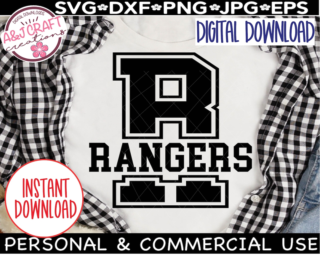 Rangers Svg, Rangers School Spirit Svg, Rangers Baseball SVG, Rangers ...