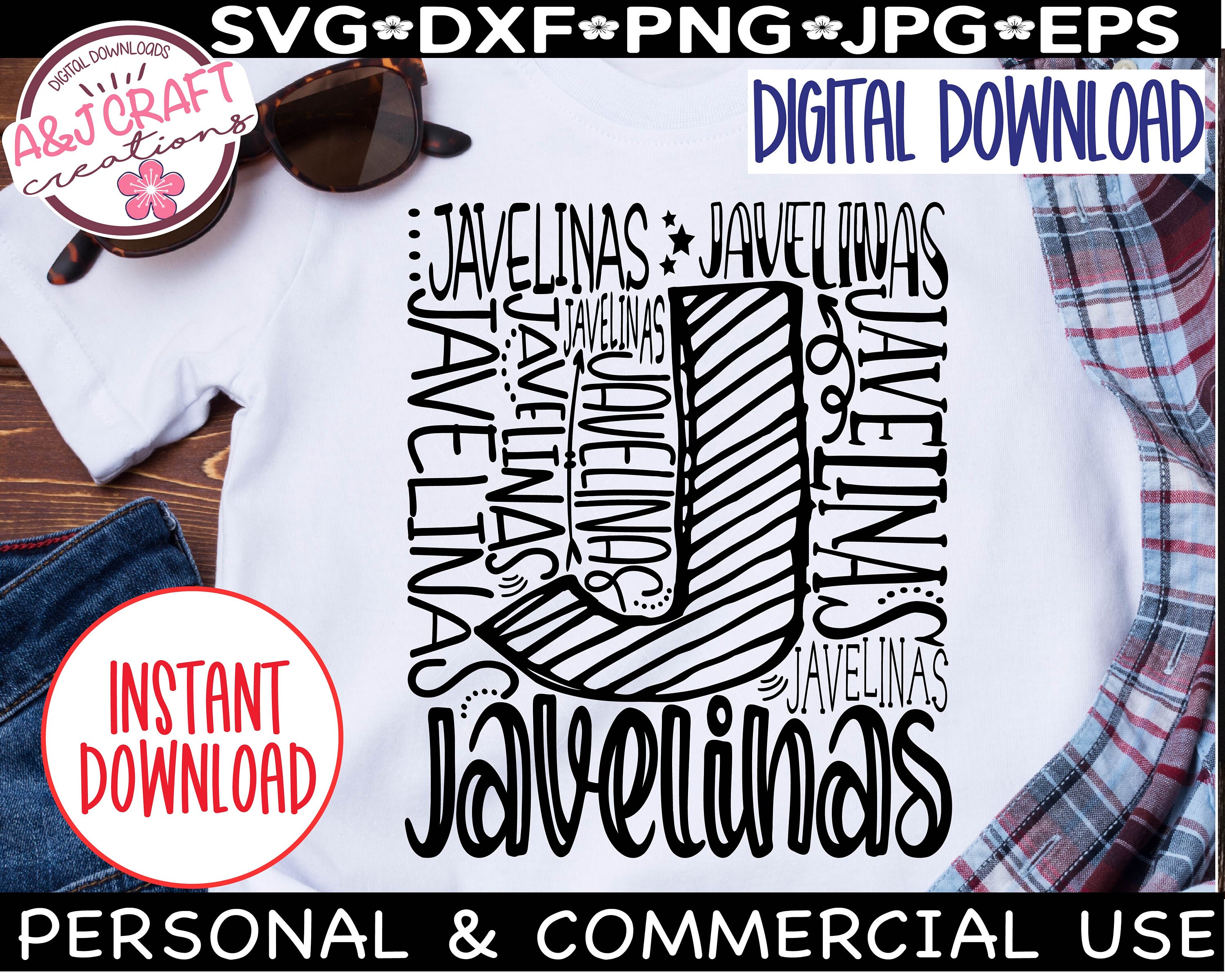 Javelinas SVG, Javelinas Football Svg, Javelinas Basketball Svg ...