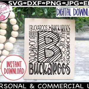 BUCKAROOS SVG Buckaroos Football Svg Buckaroos Mascot Svg - Etsy