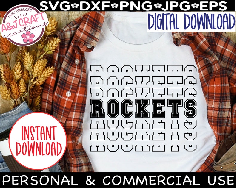 Rockets SVG, Rockets Football SVG, Rocket Team Mascot Svg, Go Rockets ...