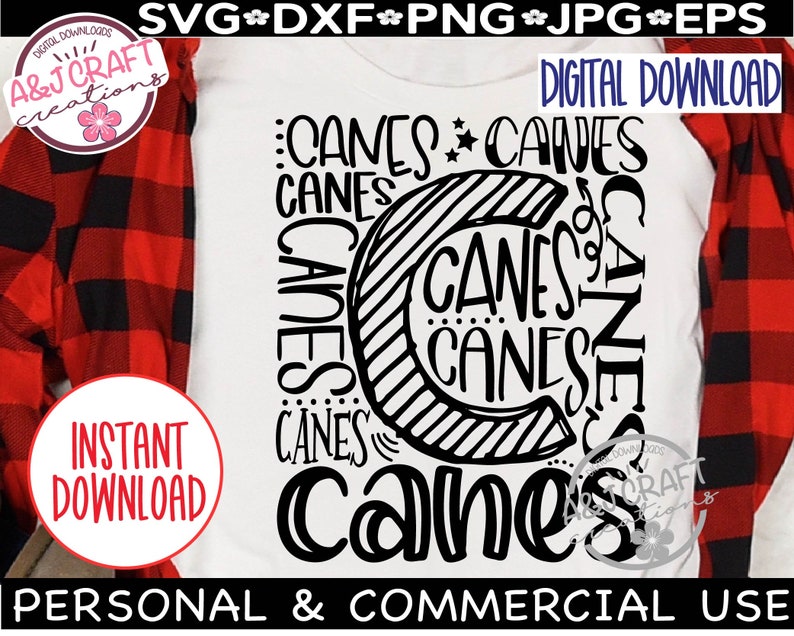 Canes SVG, Canes Typography Svg, Canes Baseball, Canes Team, Canes ...