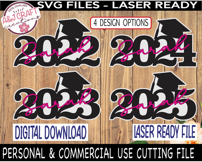 Graduation Photo Prop Svg Graduation Laser Cut File 2022 - Etsy