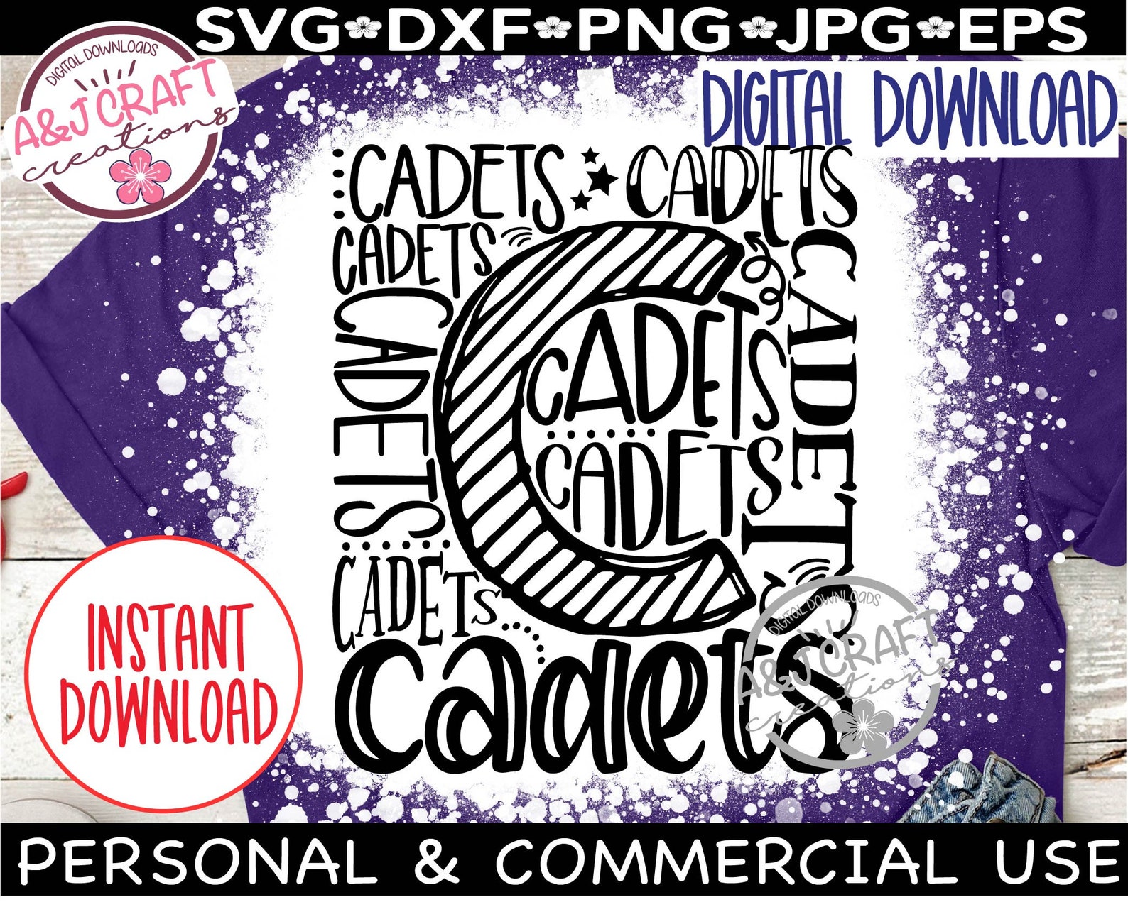 Cadets SVG Cadets Football Svg Cadets Typography Svg Cadets - Etsy