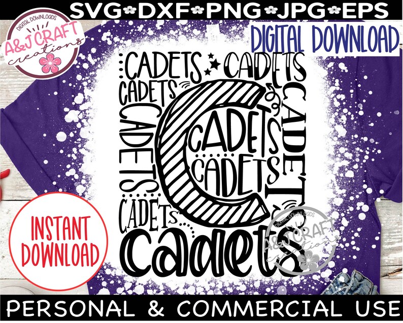 Cadets SVG Cadets Football Svg Cadets Typography Svg Cadets - Etsy